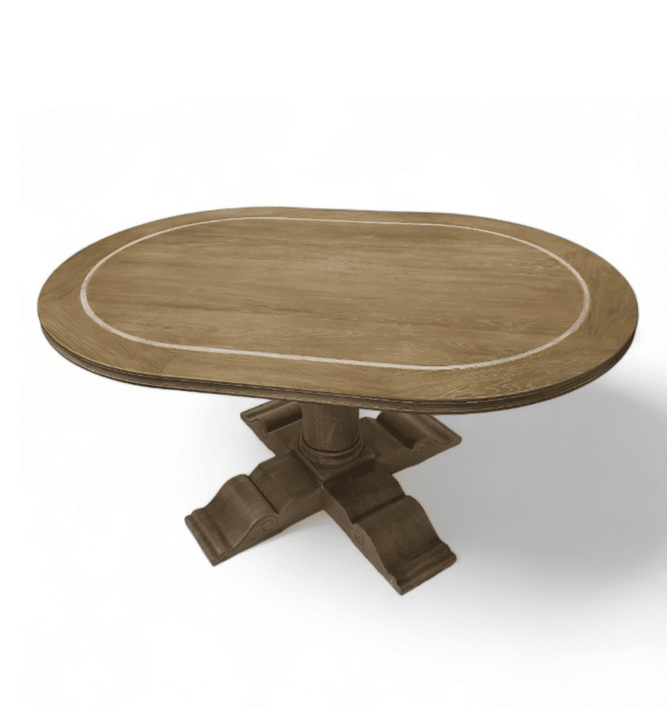 Tuscan Column D-End Dining Table – David Wilder Interior Design